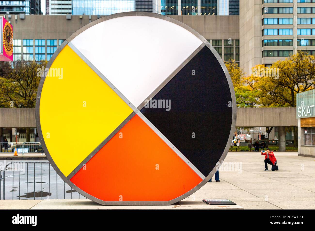 Medicine circle of the Canadian First Nations which is part of the 3d ...