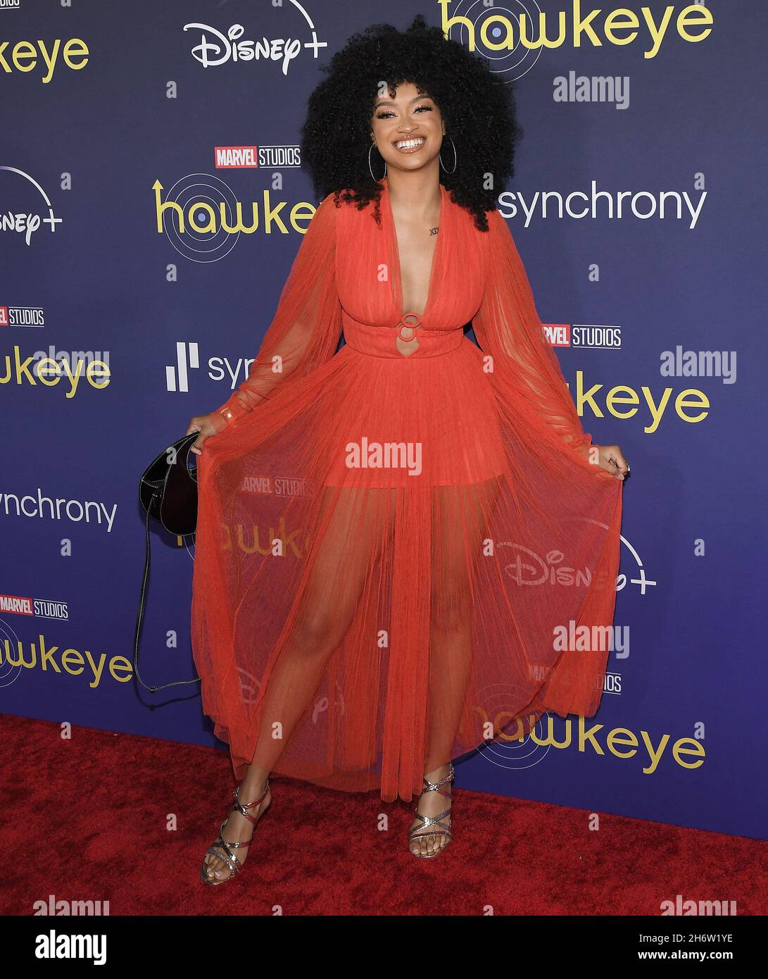 Los Angeles, USA. 17th Nov, 2021. Bri Hall arrives at the Marvel ...