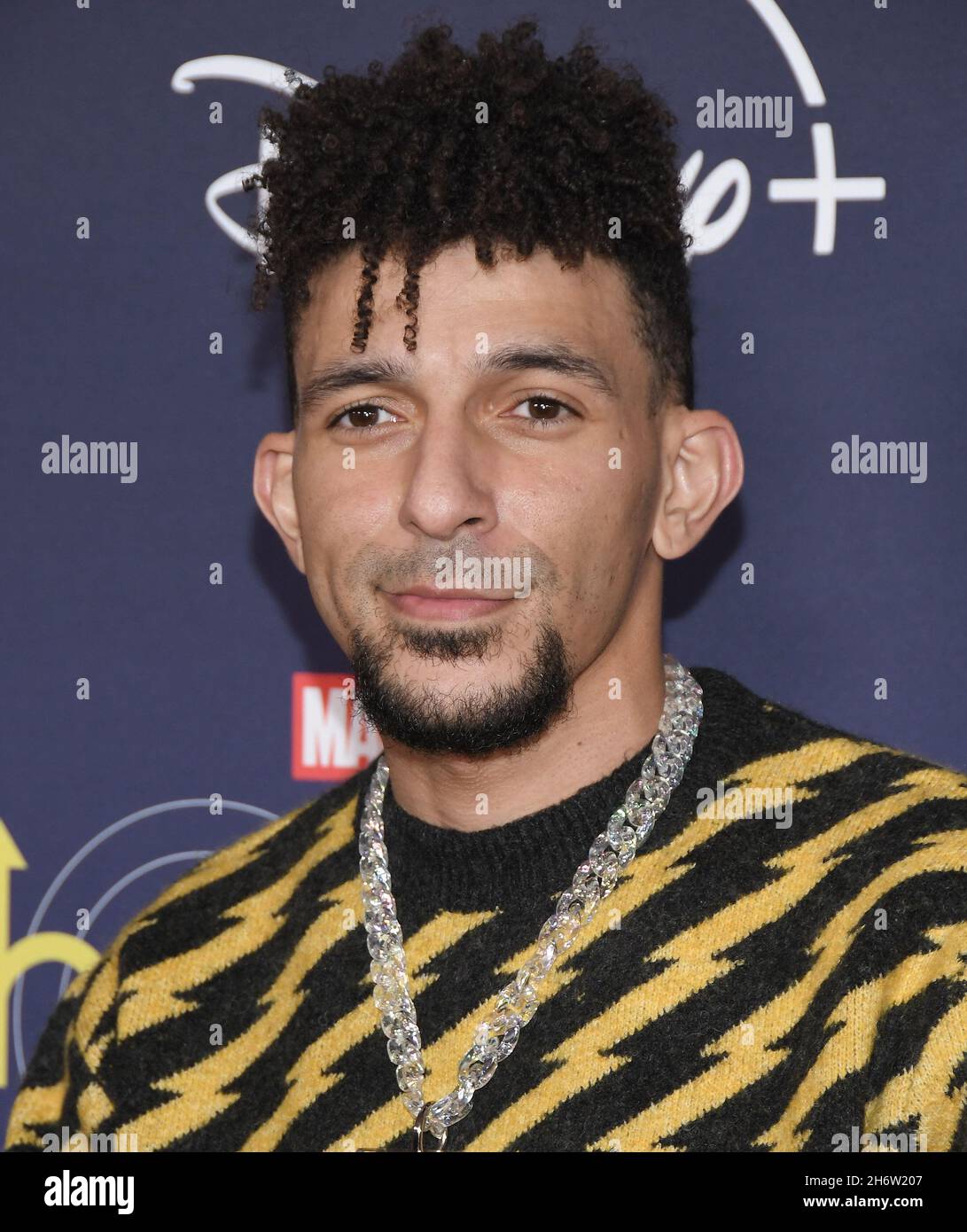 Los Angeles, USA. 17th Nov, 2021. Khleo Thomas arrives at the Marvel ...