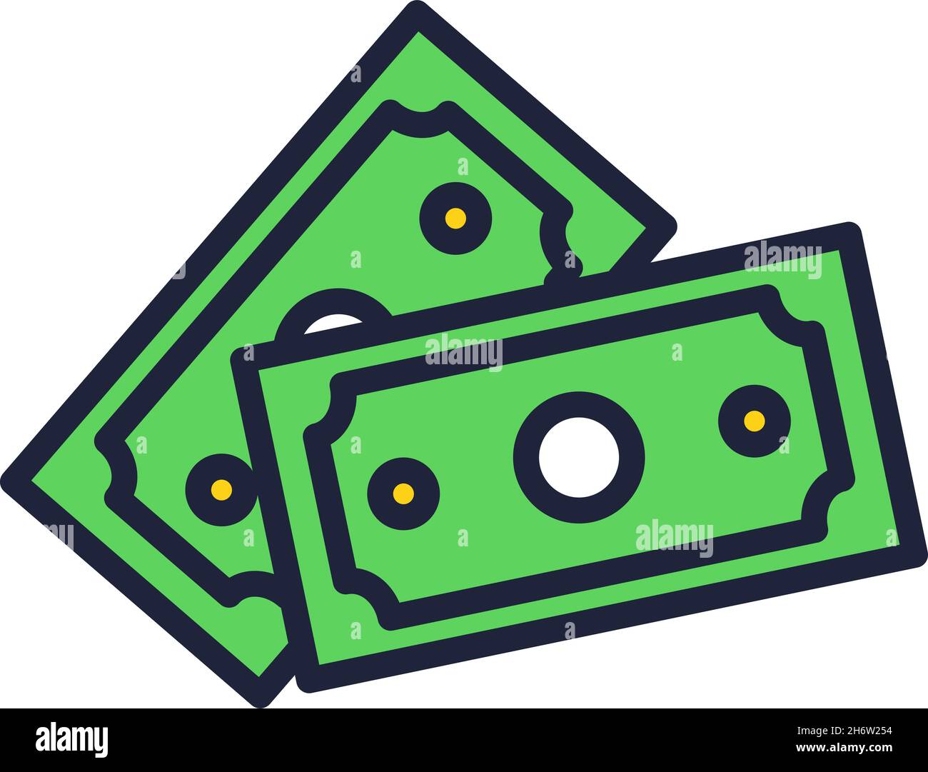 Vector flat money cash icon sign salary symbol Stock Vector Image & Art ...