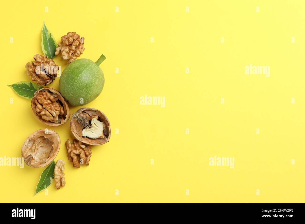 Whole organic walnuts set hi-res stock photography and images - Alamy