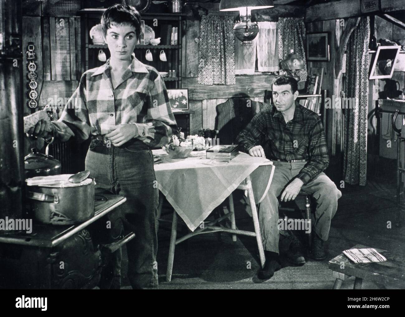 A BULLET IS WAITING (1954) JEAN SIMMONS RORY CALHOUN JOHN FARROW (DIR ...