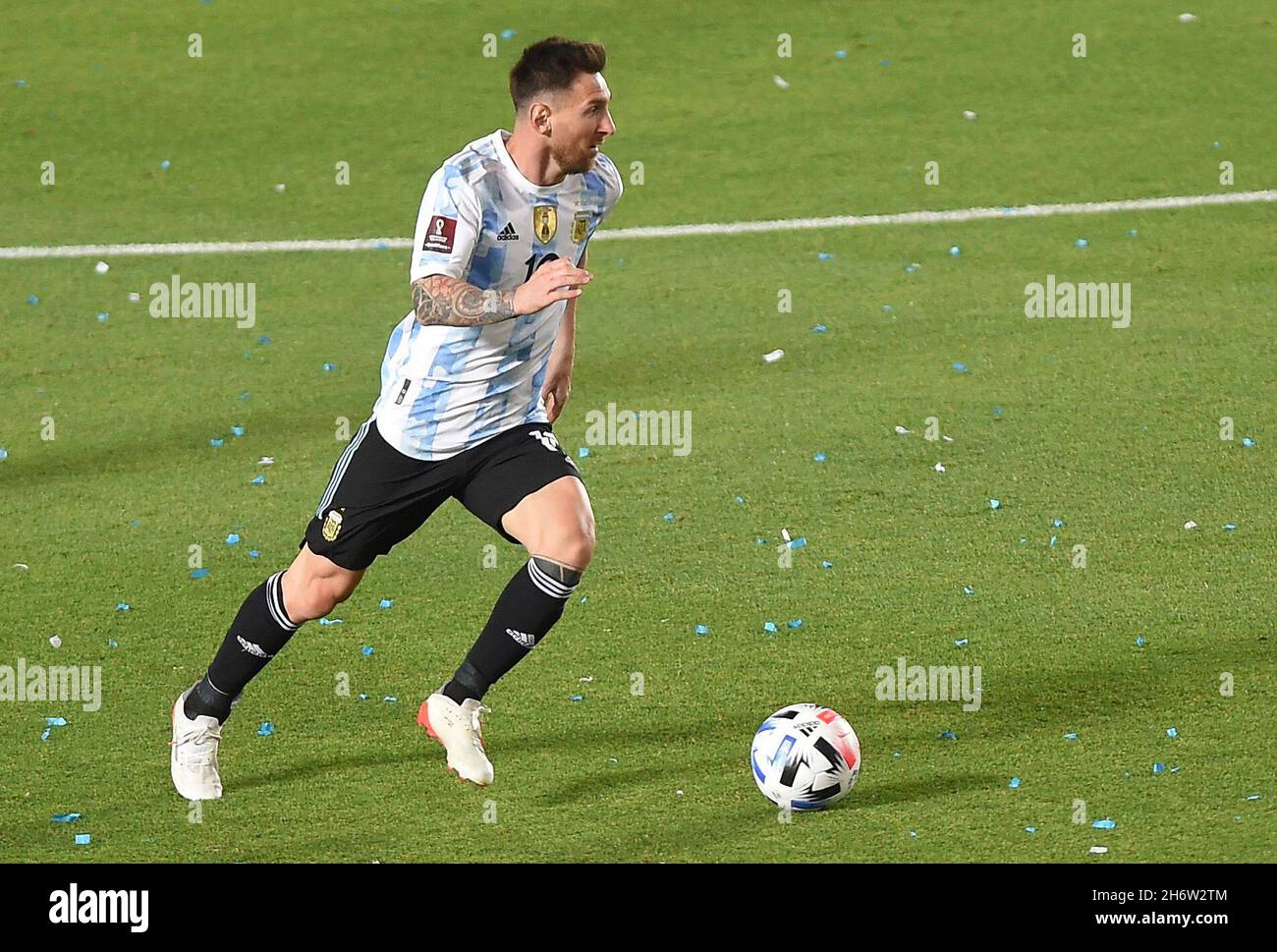 Lionel Messi da Argentina, durante a partida entre Argentina e Brasil ...