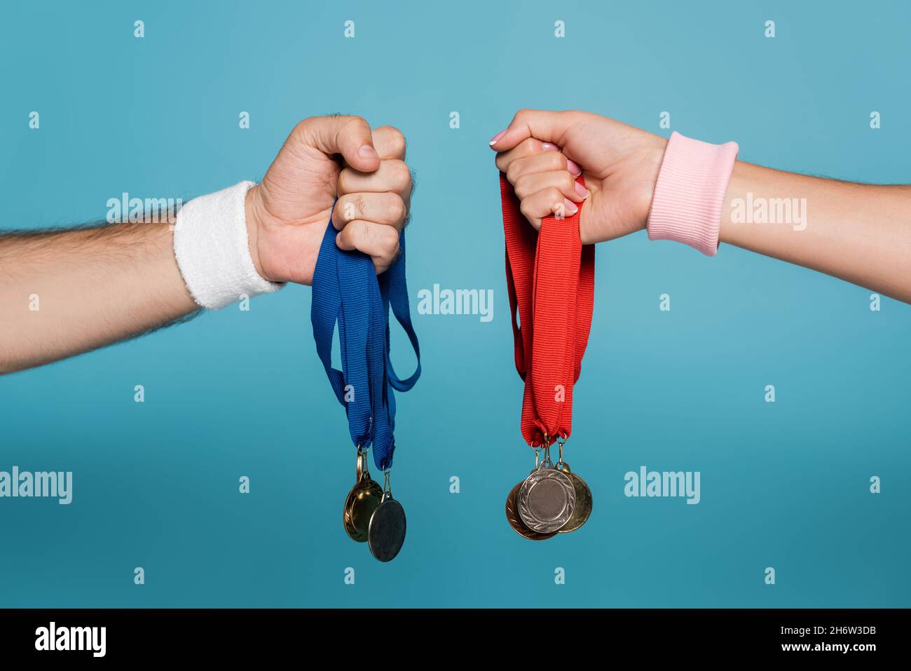 Woman with medals hi-res stock photography and images - Alamy