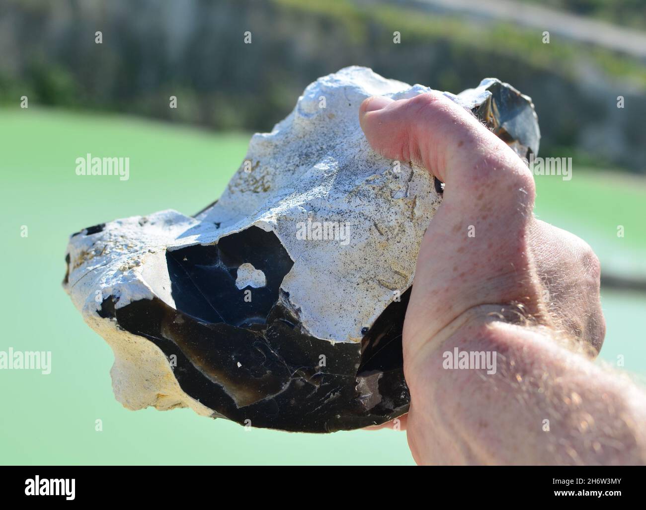 Natural stone mineral. Extraction of minerals used in construction and ...