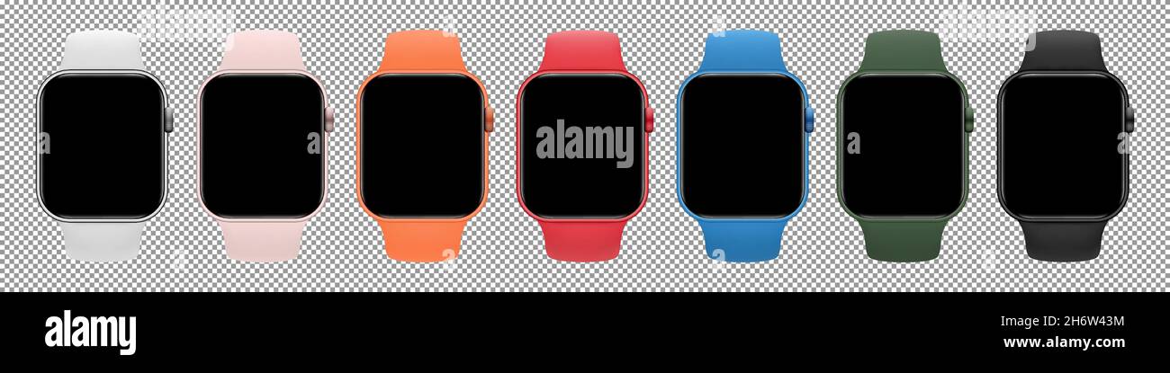 New model Apple Watch, Realistic Template, in vector format Stock ...