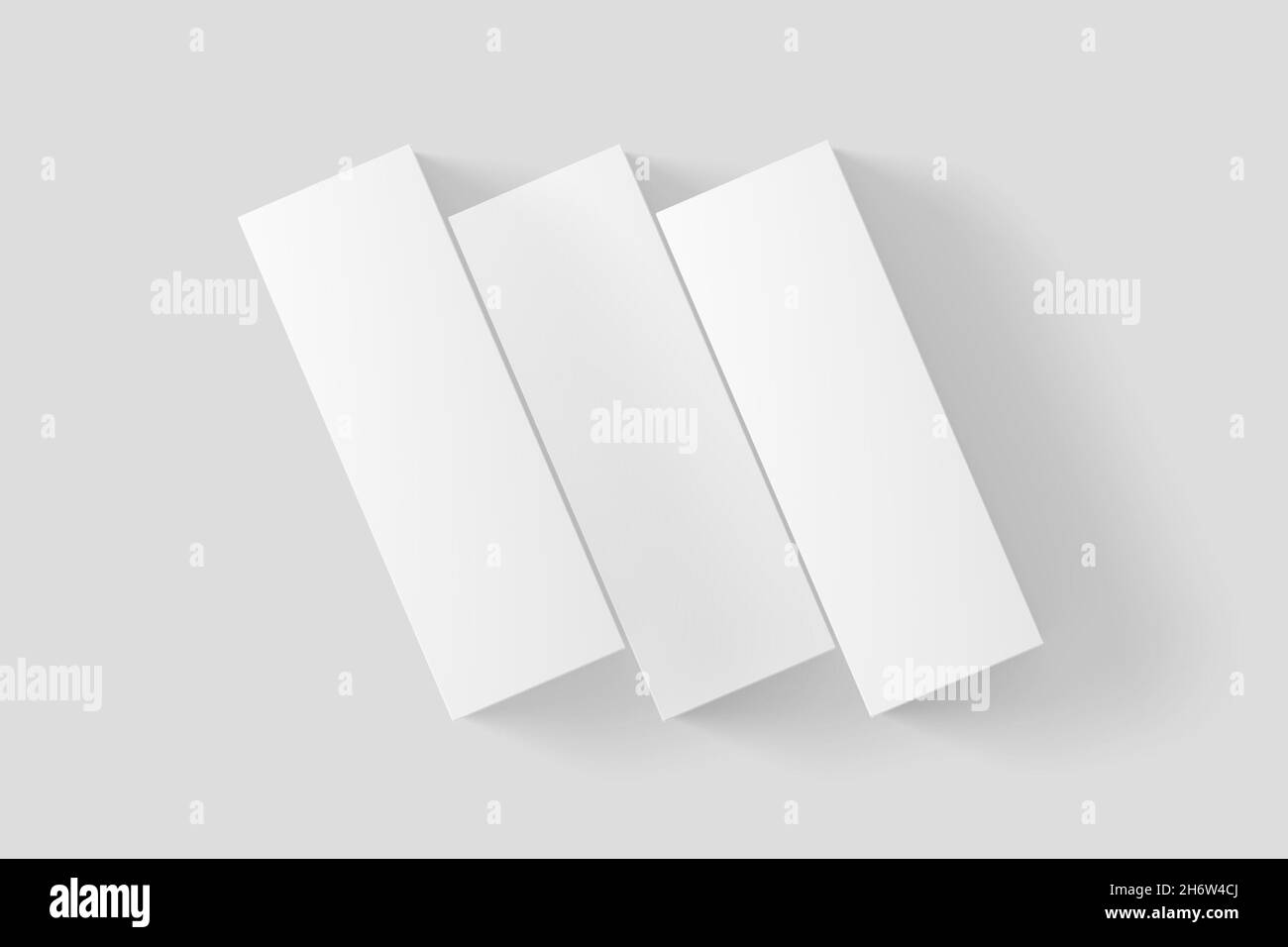 Long Rectangle Box White Blank Mockup Stock Photo - Alamy