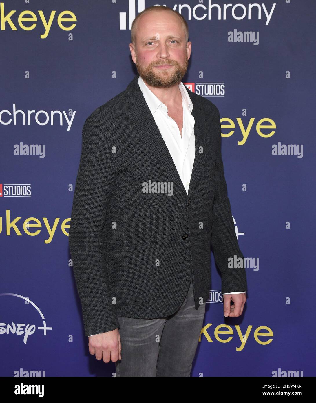 Piotr Adamczyk arrives at the Marvel Studios' HAWKEYE Los Angeles ...