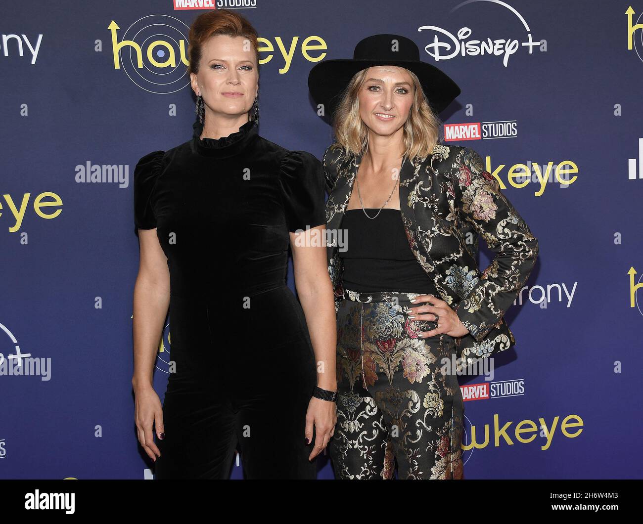 (L-R) Amber Templemore-Finlayson and Katie Jane Ellwood at the Marvel ...