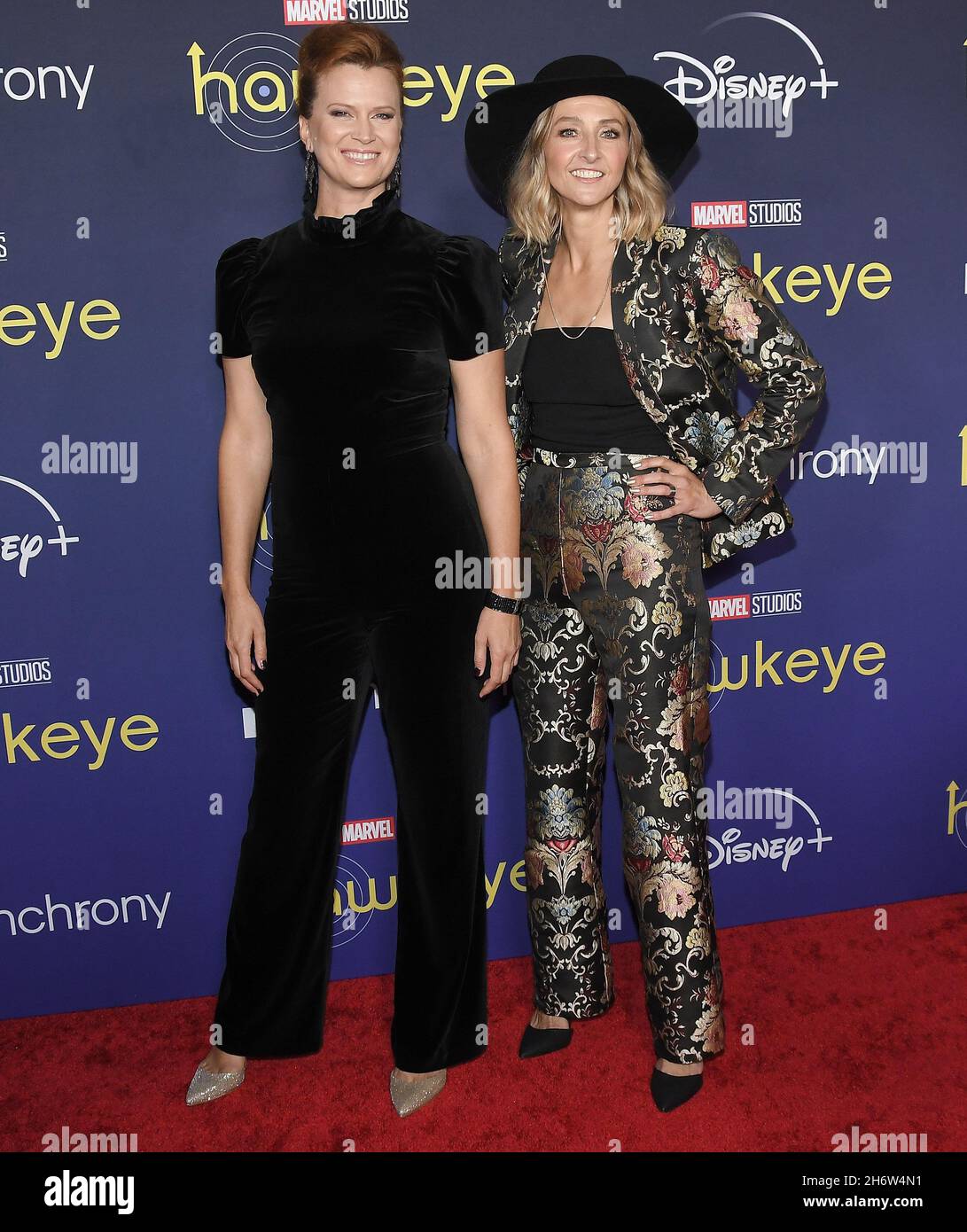 (L-R) Amber Templemore-Finlayson and Katie Jane Ellwood at the Marvel ...