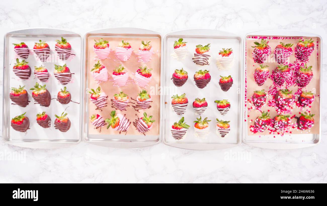 Flat lay step step variety hi-res stock photography and images - Alamy