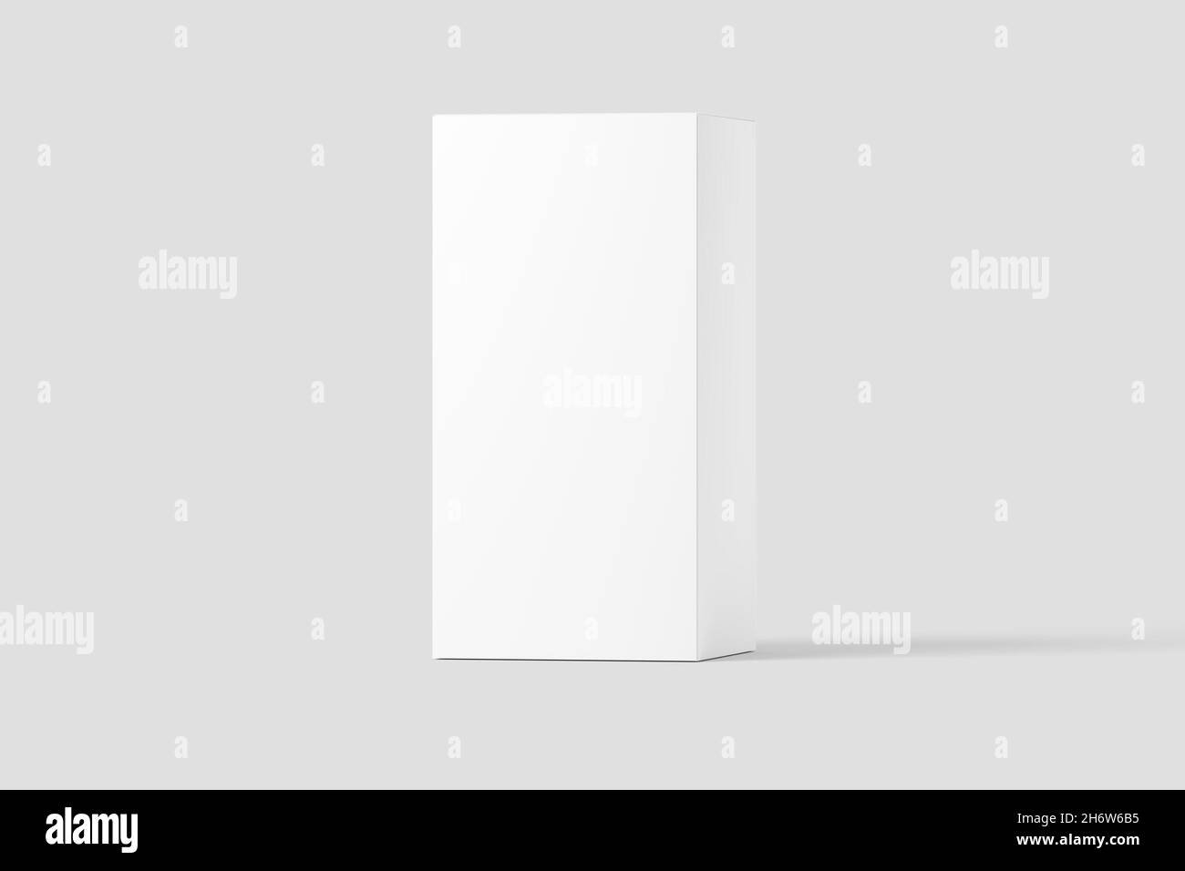 Rectangle Box White Blank Mockup Stock Photo - Alamy