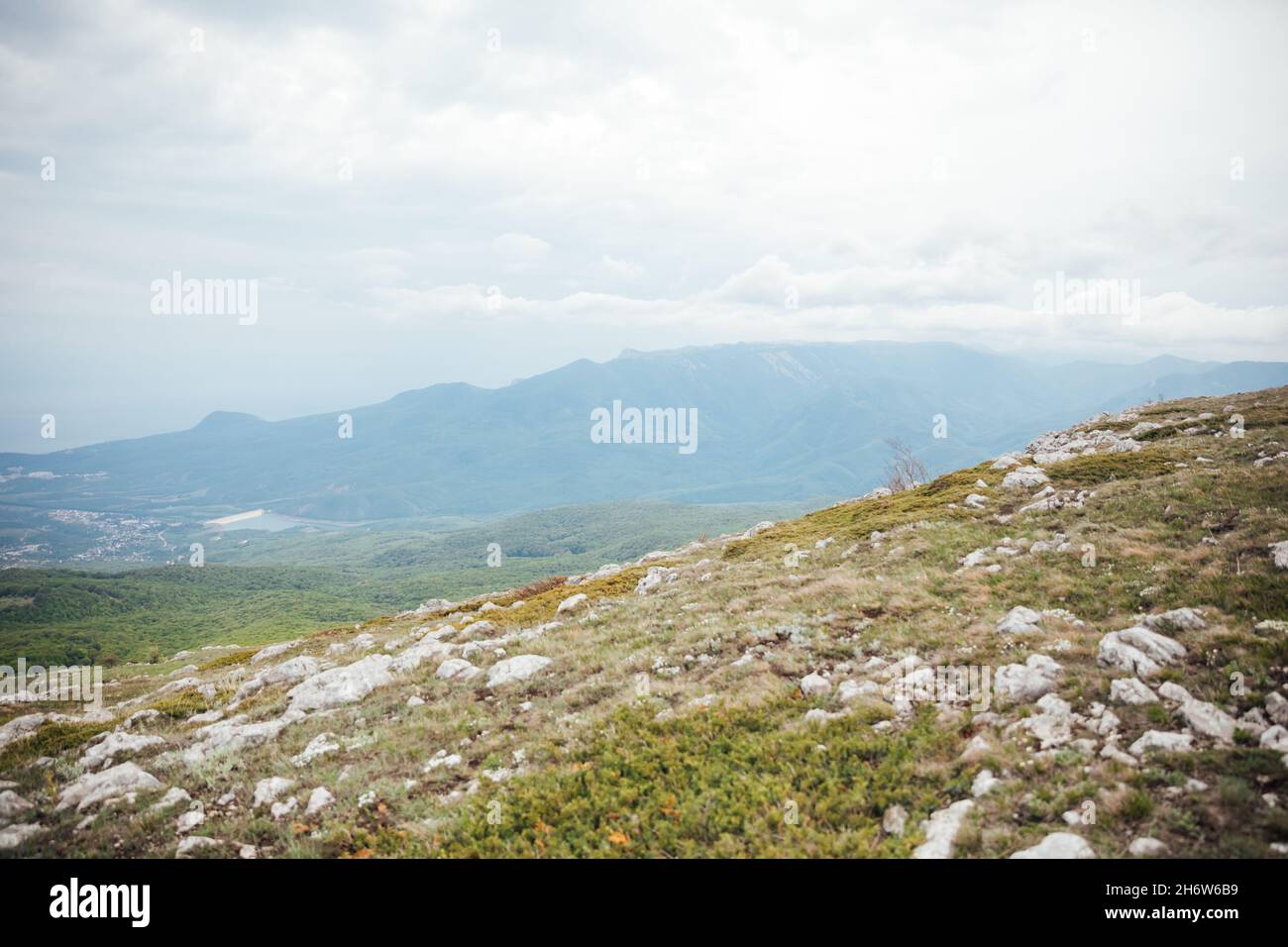 beautiful landscape of a mountain peak without trees Stock Photo - Alamy