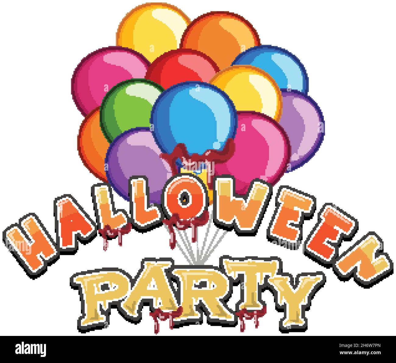 Halloween word clipart Stock Vector Images - Alamy