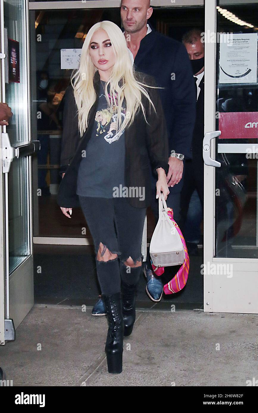New York, NY, USA. 17th Nov, 2021. Lady Gaga at the House of Gucci ...