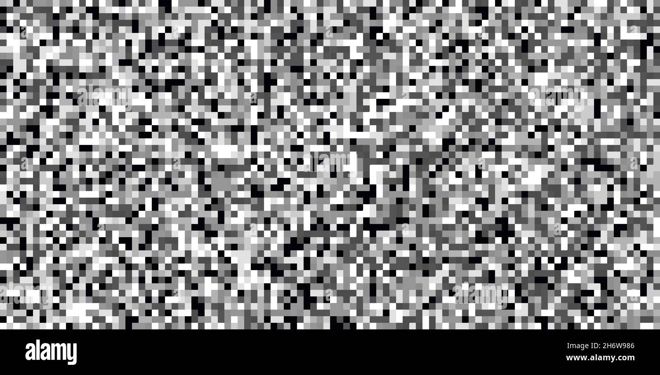 TV screen noise pixel glitch texture background vector illustration ...