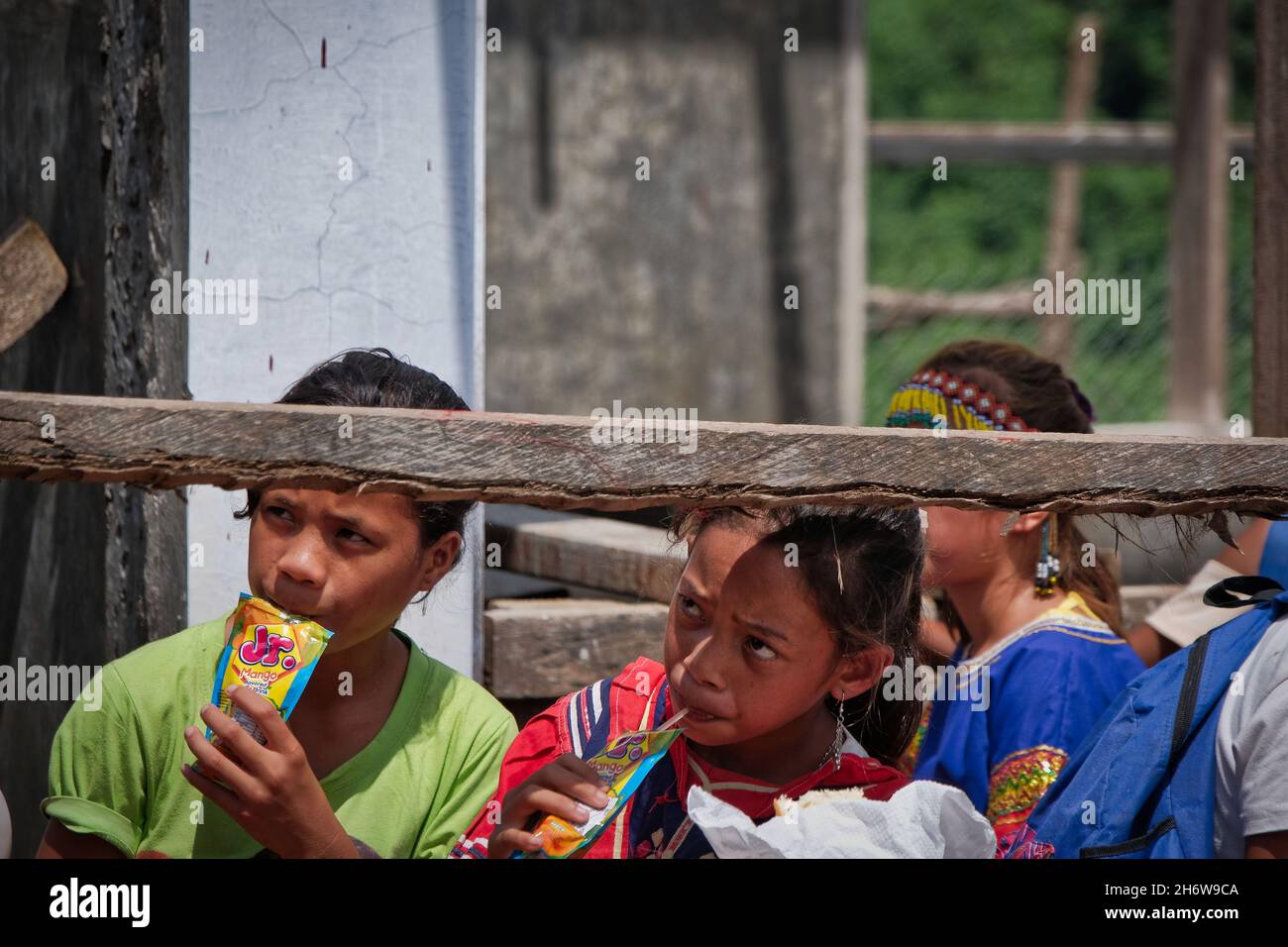 The village is in the middle of the jungle the population is under ...