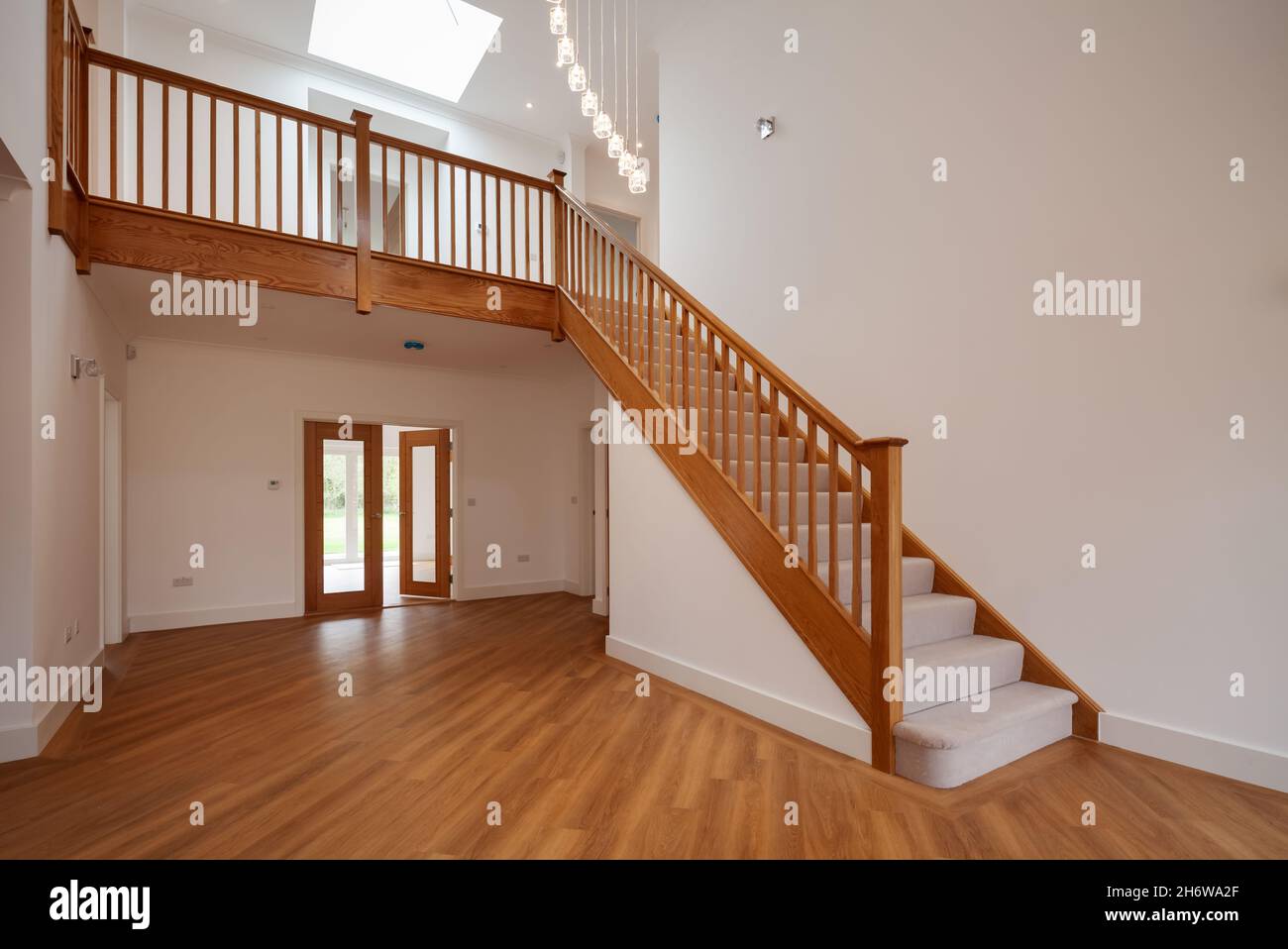 Clavering, England - April 6 2020: New Home entrance and reception hall ...