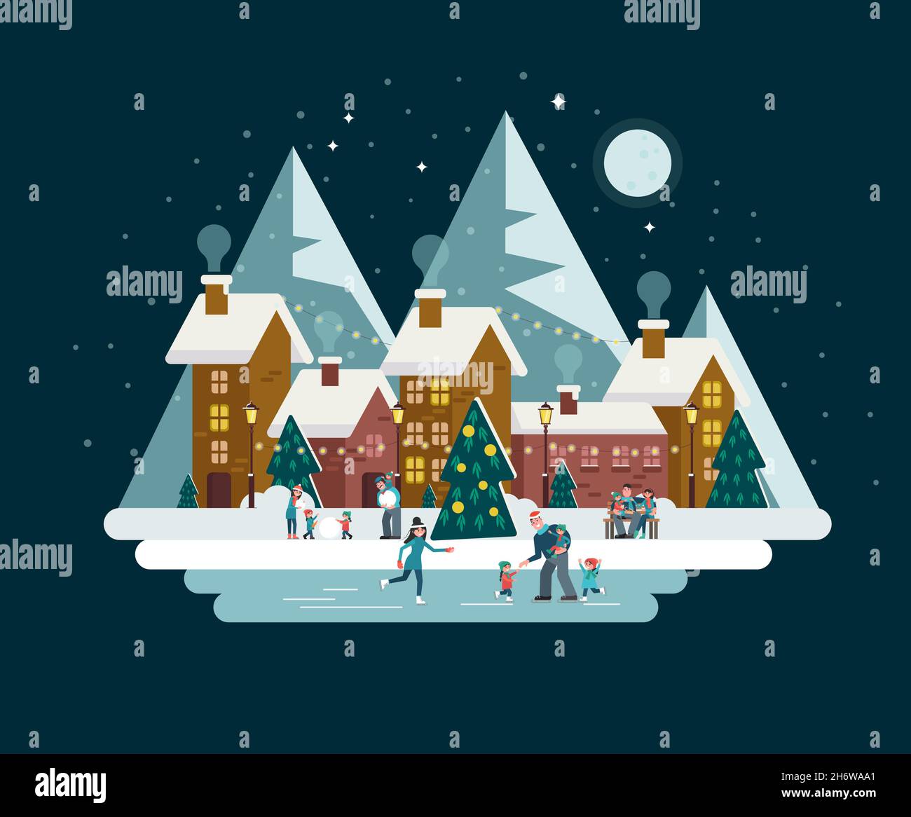 Street event children Stock Vector Images - Alamy