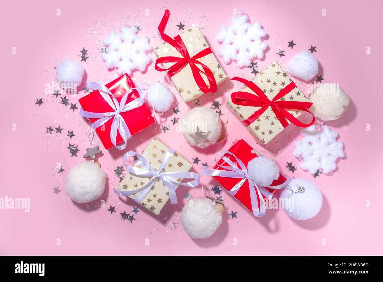 Fluffy Christmas concept. Festive Christmas background with fluffy ...