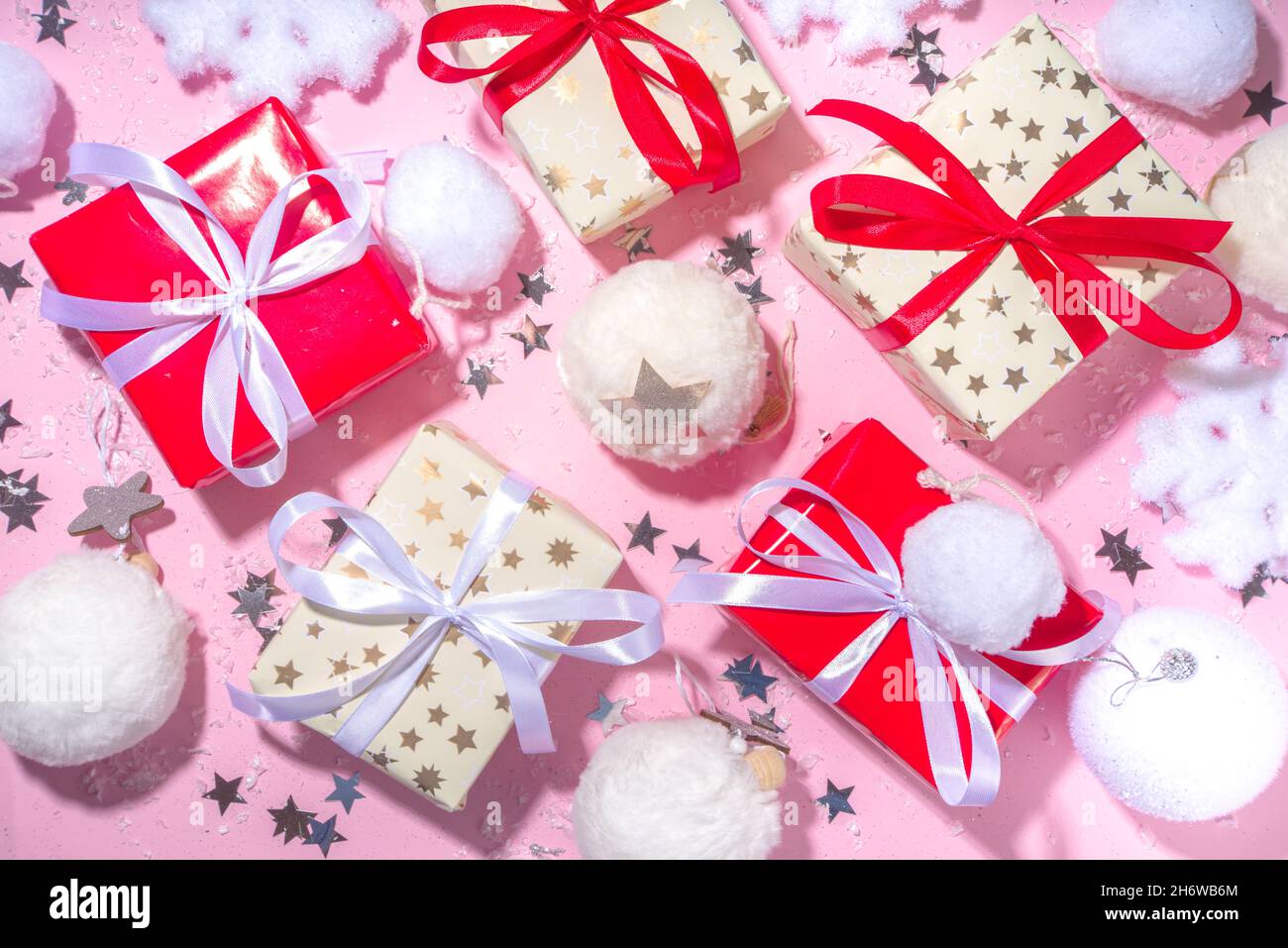 Fluffy Christmas concept. Festive Christmas background with fluffy ...