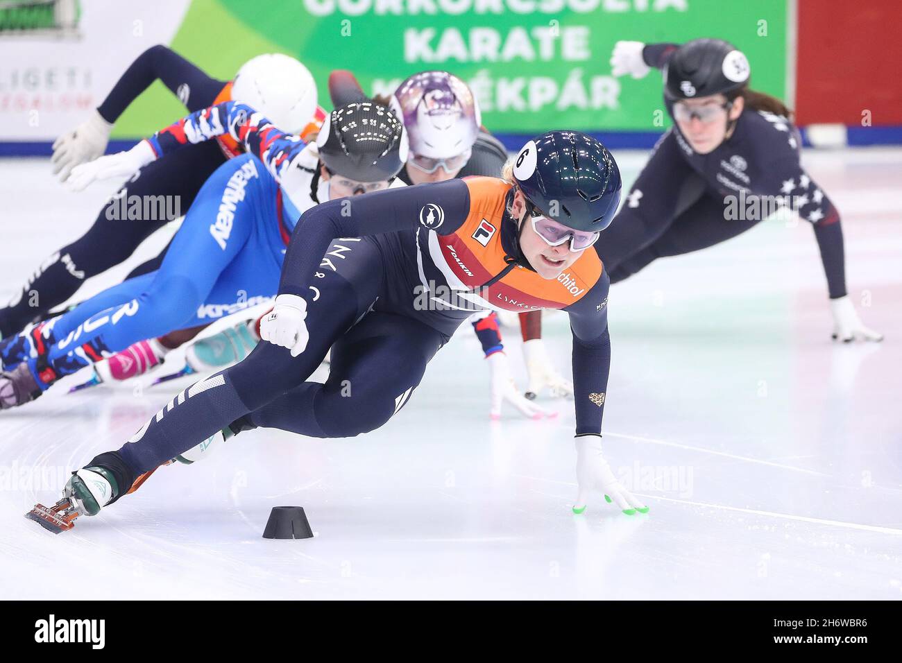 DEBRECEN, HUNGARY - NOVEMBER 18: Xandra Velzeboer of The Netherlands ...