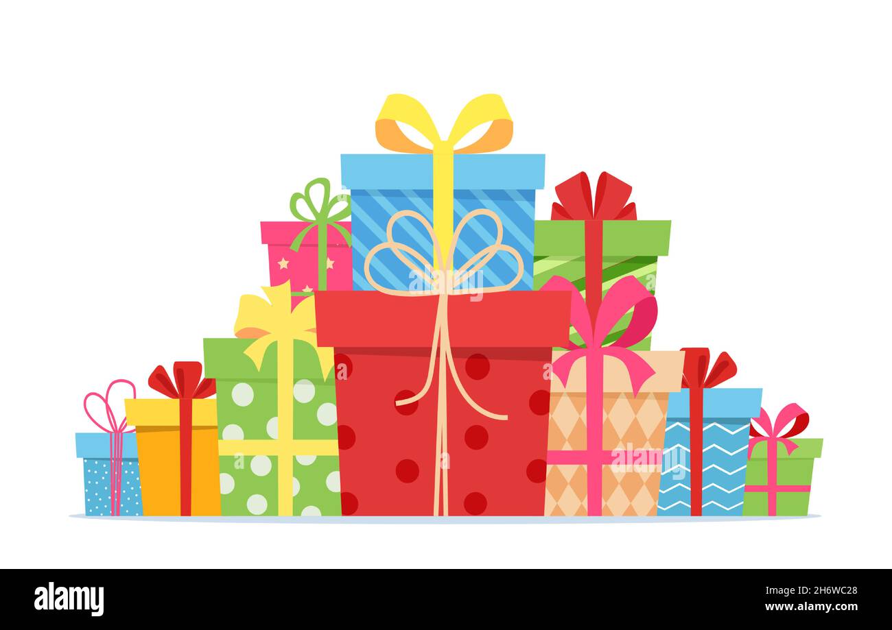 Gift box ribbons christmas Stock Vector Images - Alamy