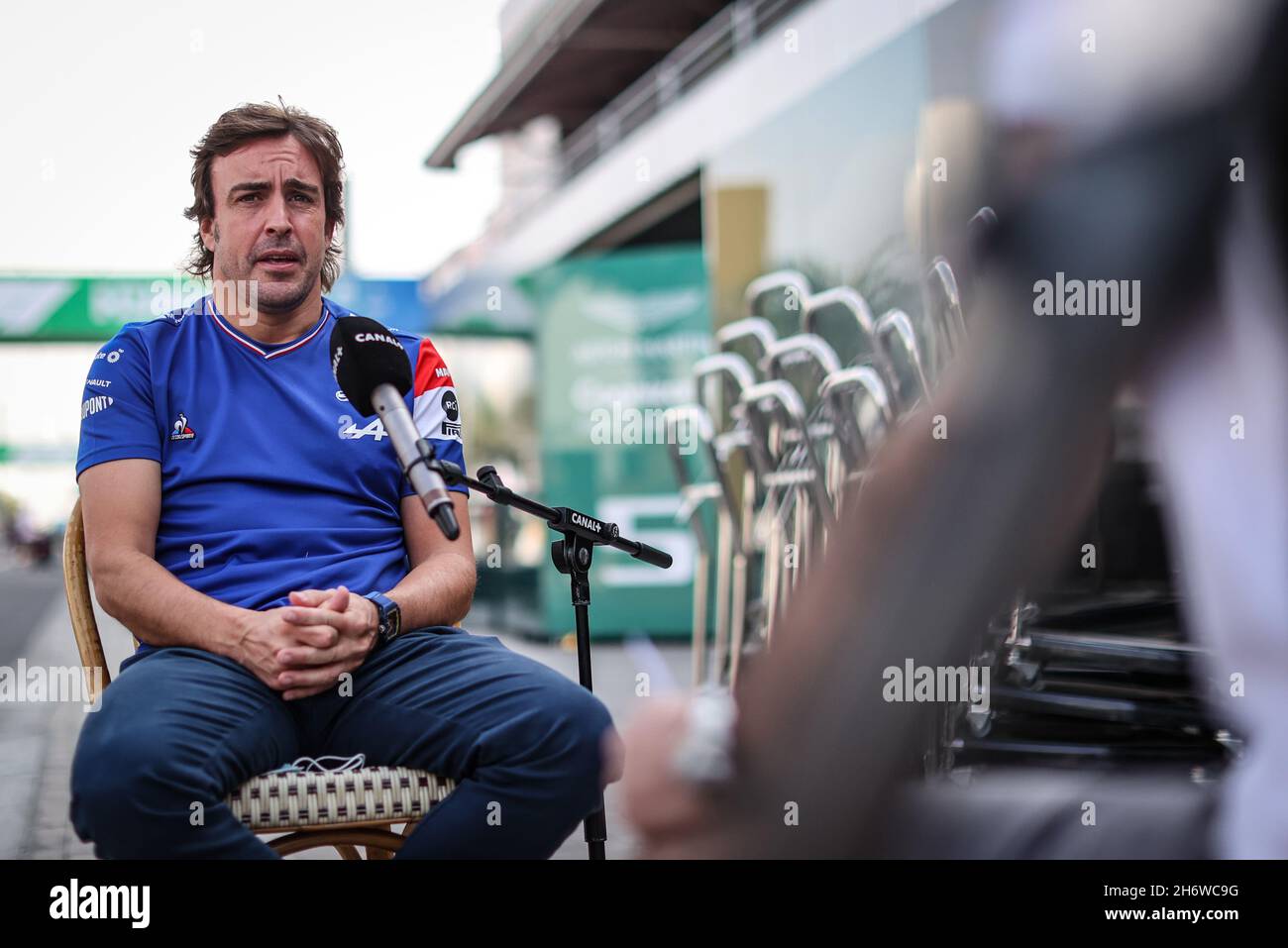 Doha, Qatar, 18.11.2021. Fernando Alonso (ESP) Alpine F1 Team. 18.11. ...