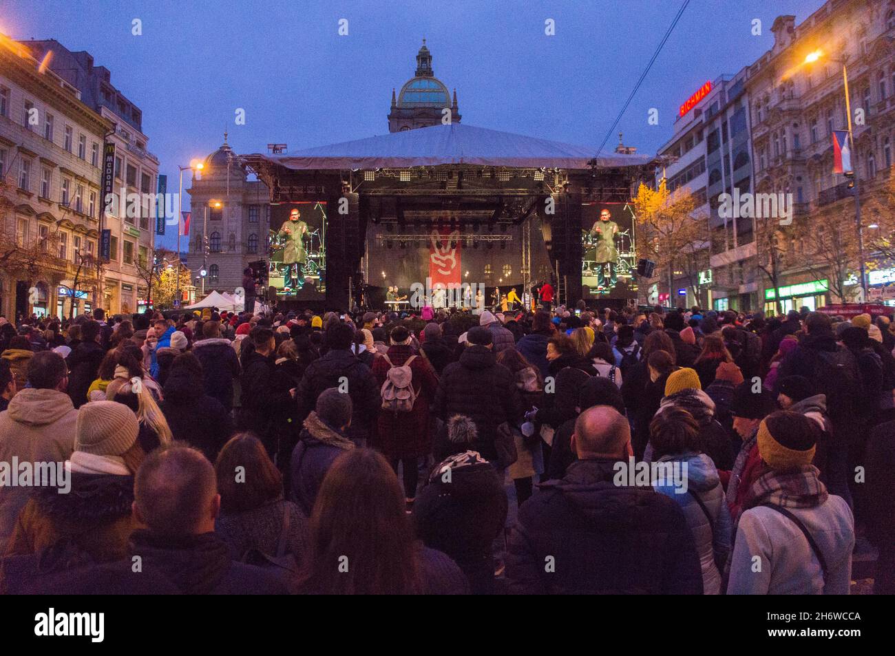 Celebrations 32nd anniversary of the velvet revolution hi-res stock ...