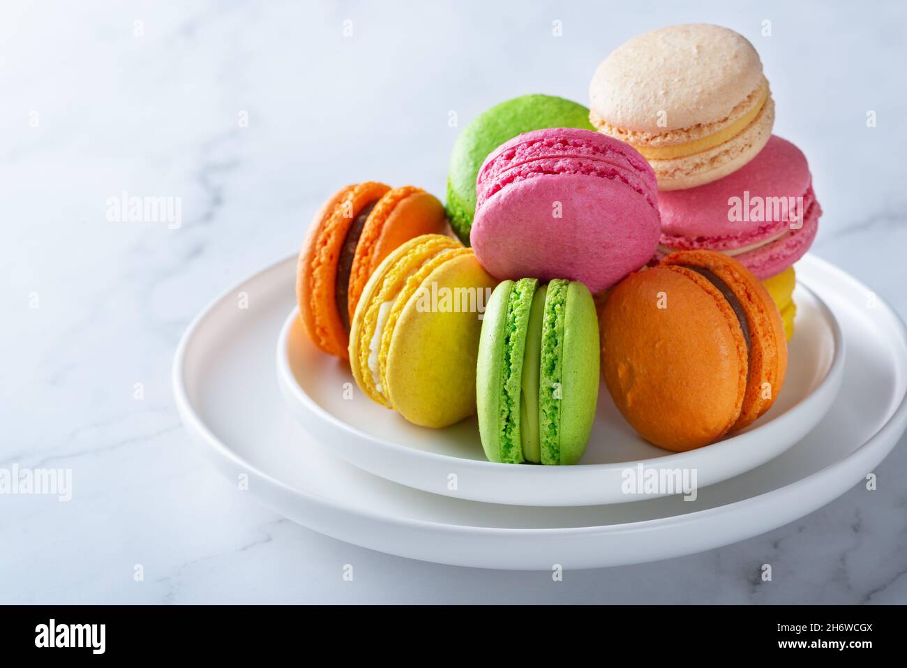 Sweet and colourful french macaroons Stock Photo - Alamy