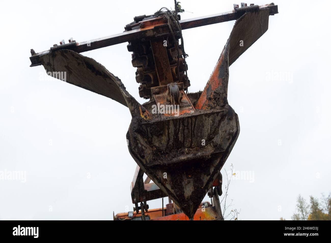 Forestry. Trenching plough, plow ditcher (backhoe; diker) - plough ...