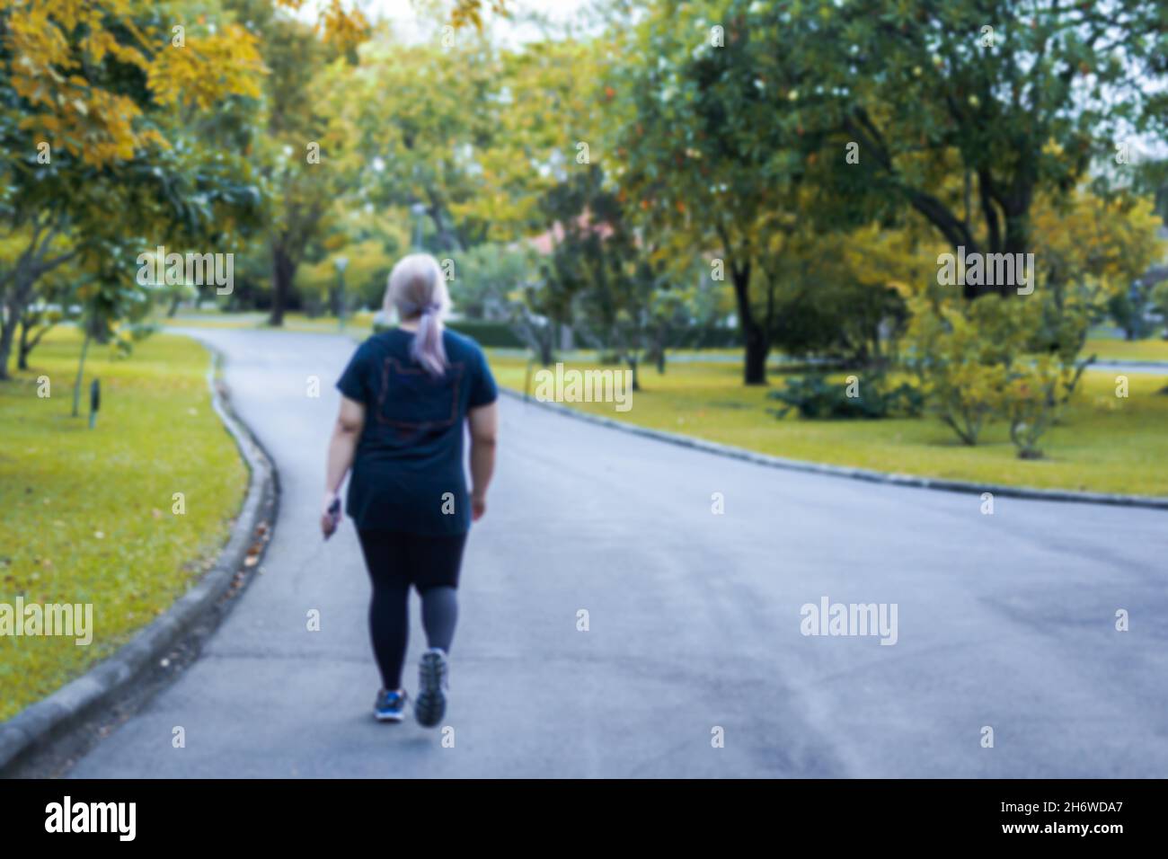 Overweight walking morning hi-res stock photography and images - Alamy