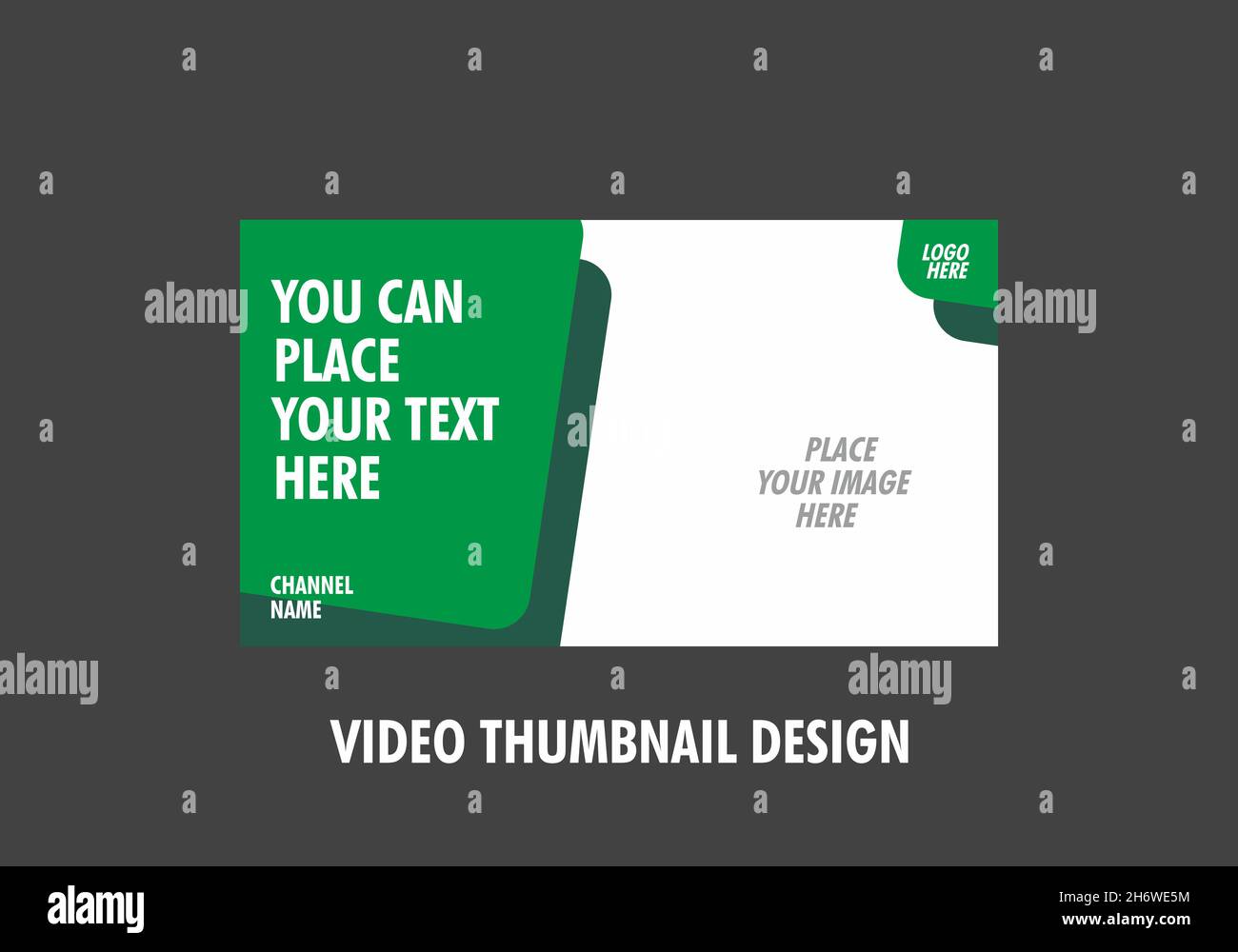 Colorful graphic design of video thumbnail Stock Vector Image & Art - Alamy
