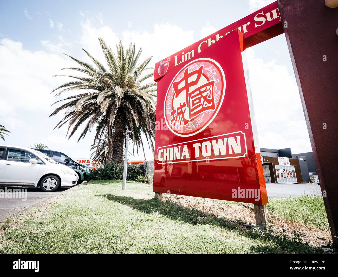 AUCKLAND, NEW ZEALAND - Nov 18, 2021: View of China Town shopping ...
