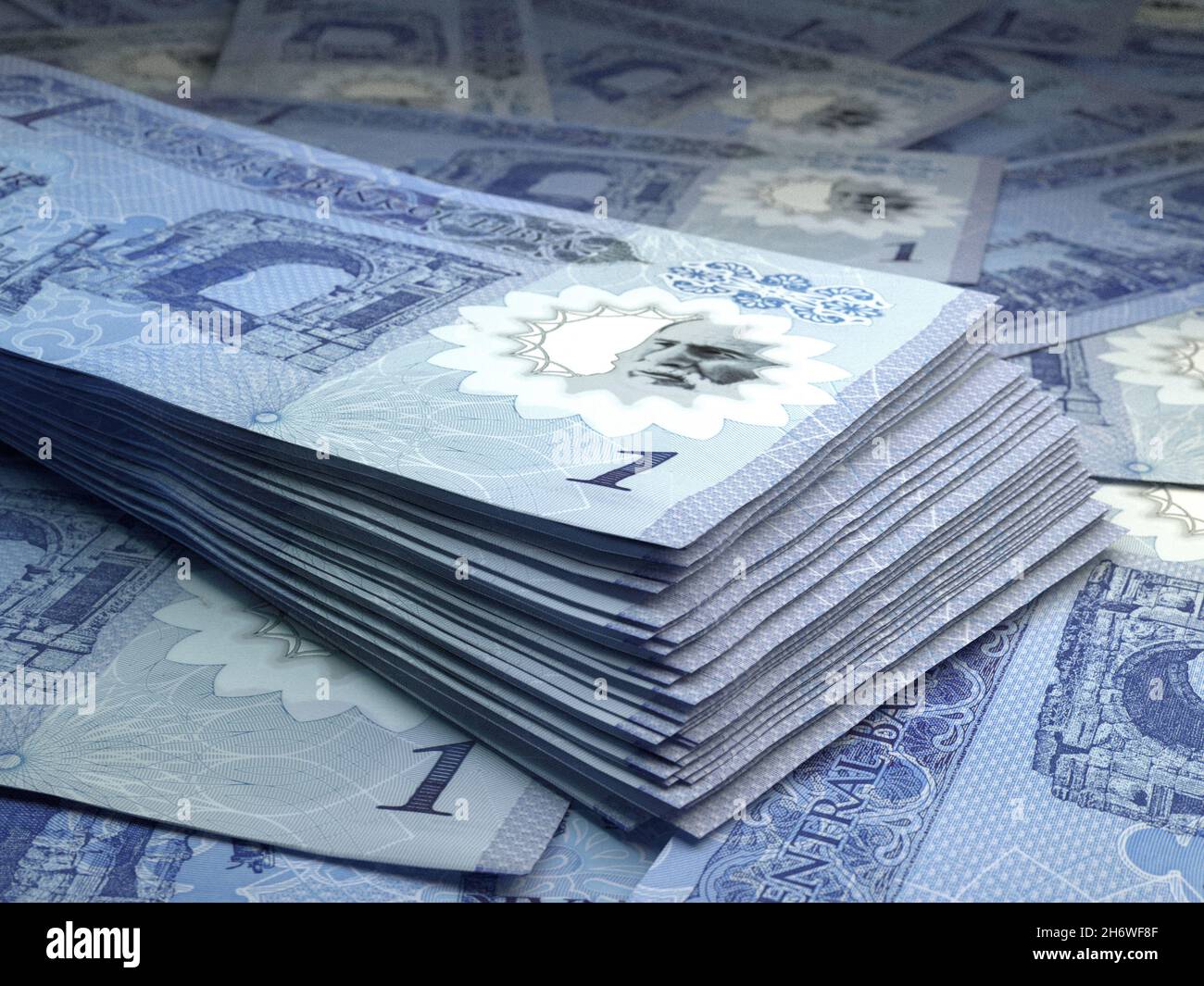 Money of Libya. Libyan dinar bills. LYD banknotes. 1 dinars. Business ...