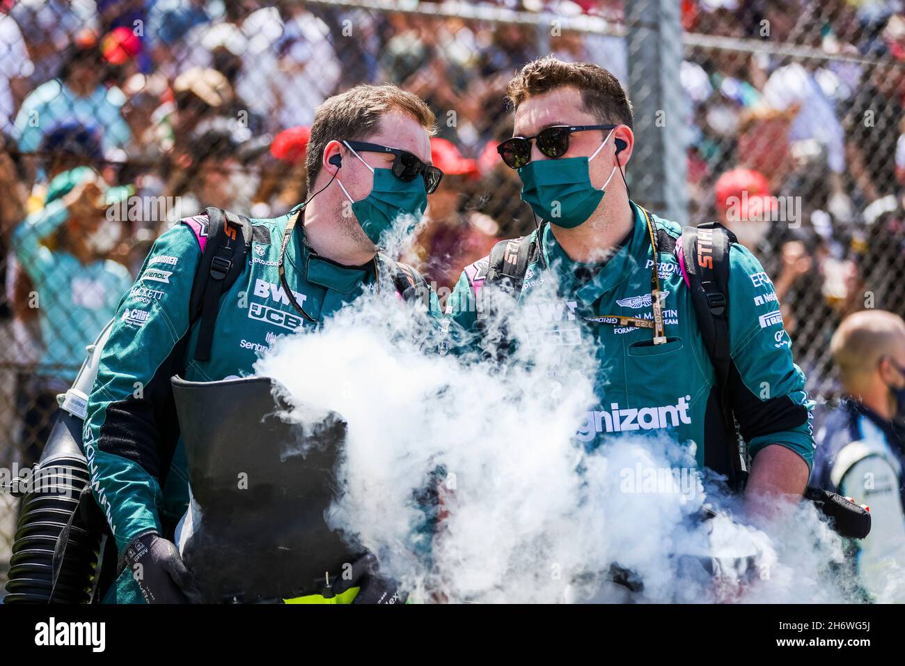 Sao Paulo, Brazil. 14th Nov, 2021. Aston Martin Cognizant F1 Team, F1 ...