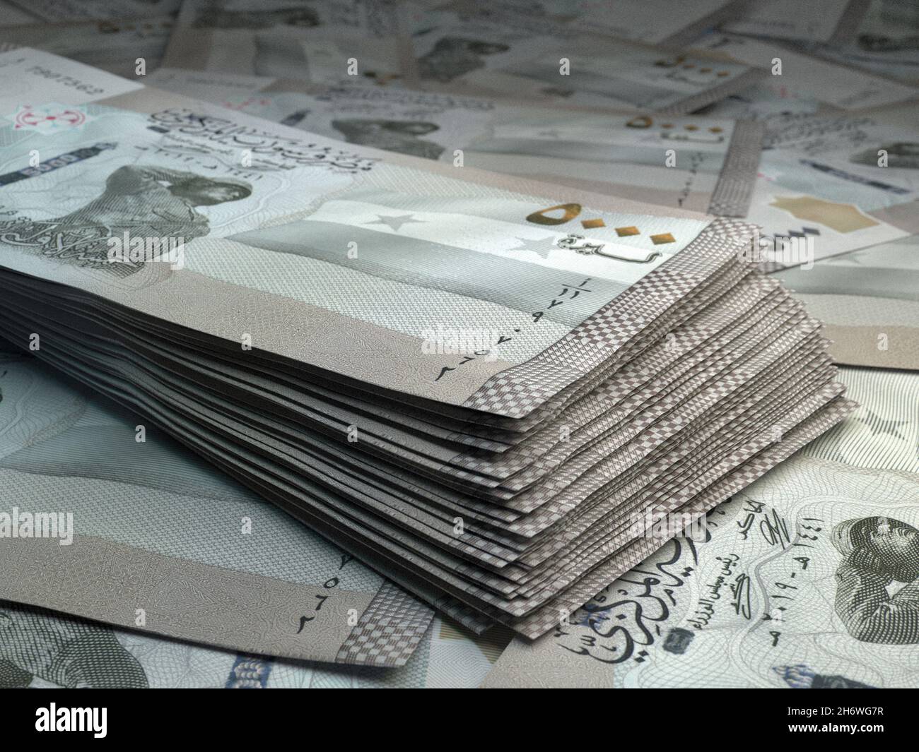 Money of Syria. Pound bills. SYP banknotes. 5000 Arabic. Business ...