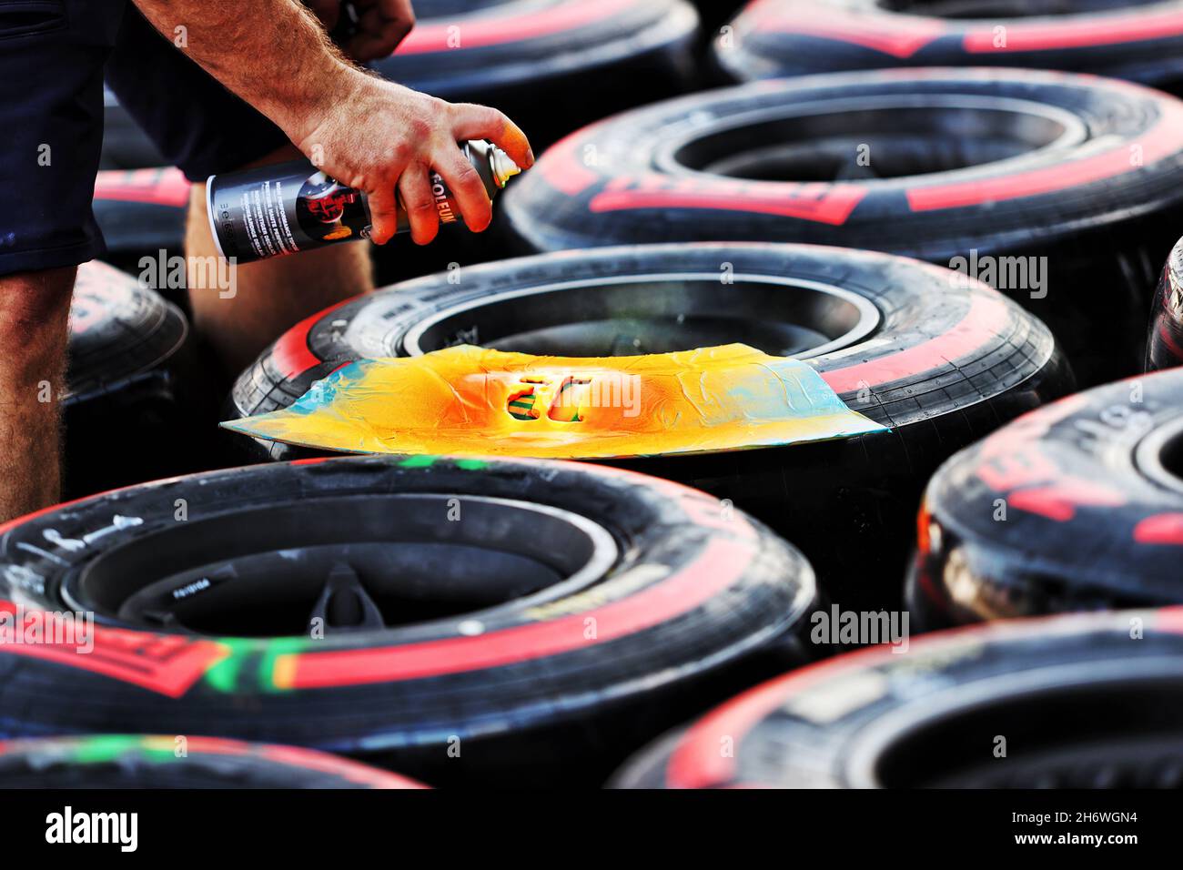 Pirelli tyres. Qatar Grand Prix, Thursday 18th November 2021. Doha ...