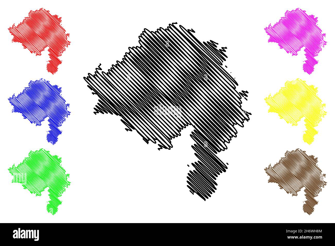 Bhind district (Madhya Pradesh State, Chambal division, Republic of ...