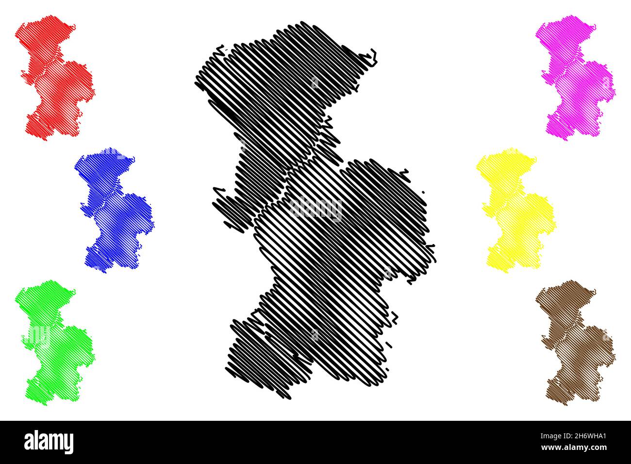 Bhandara district (Maharashtra State, Nagpur Division, Republic of ...