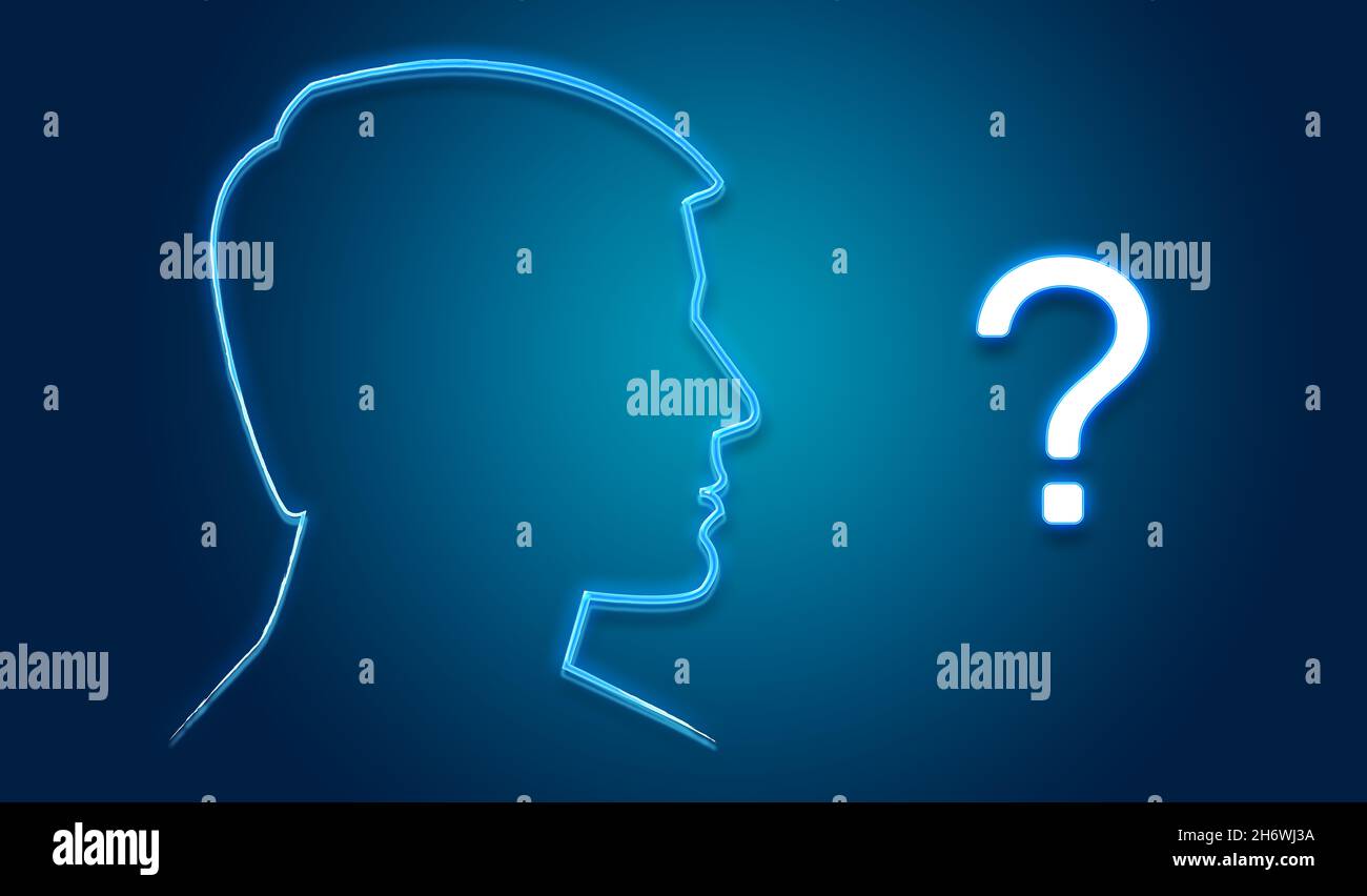 Question marks and ideas Stock Photo - Alamy