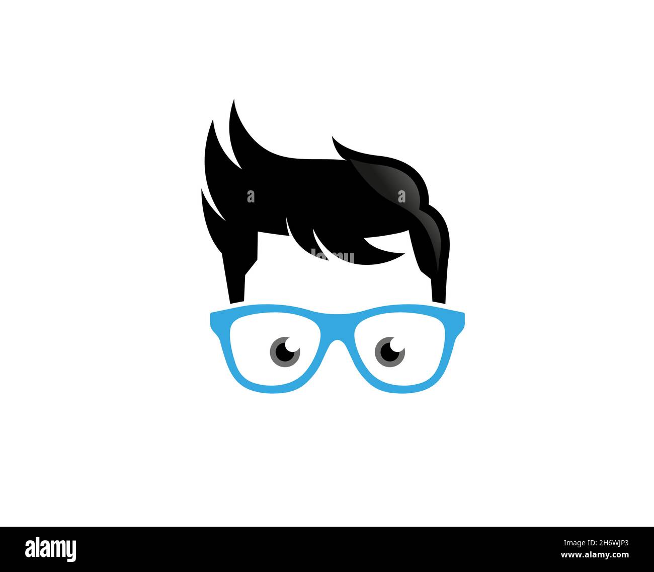Creative Geek Glasses Logo Design Vector Symbol Illustration Stock ...