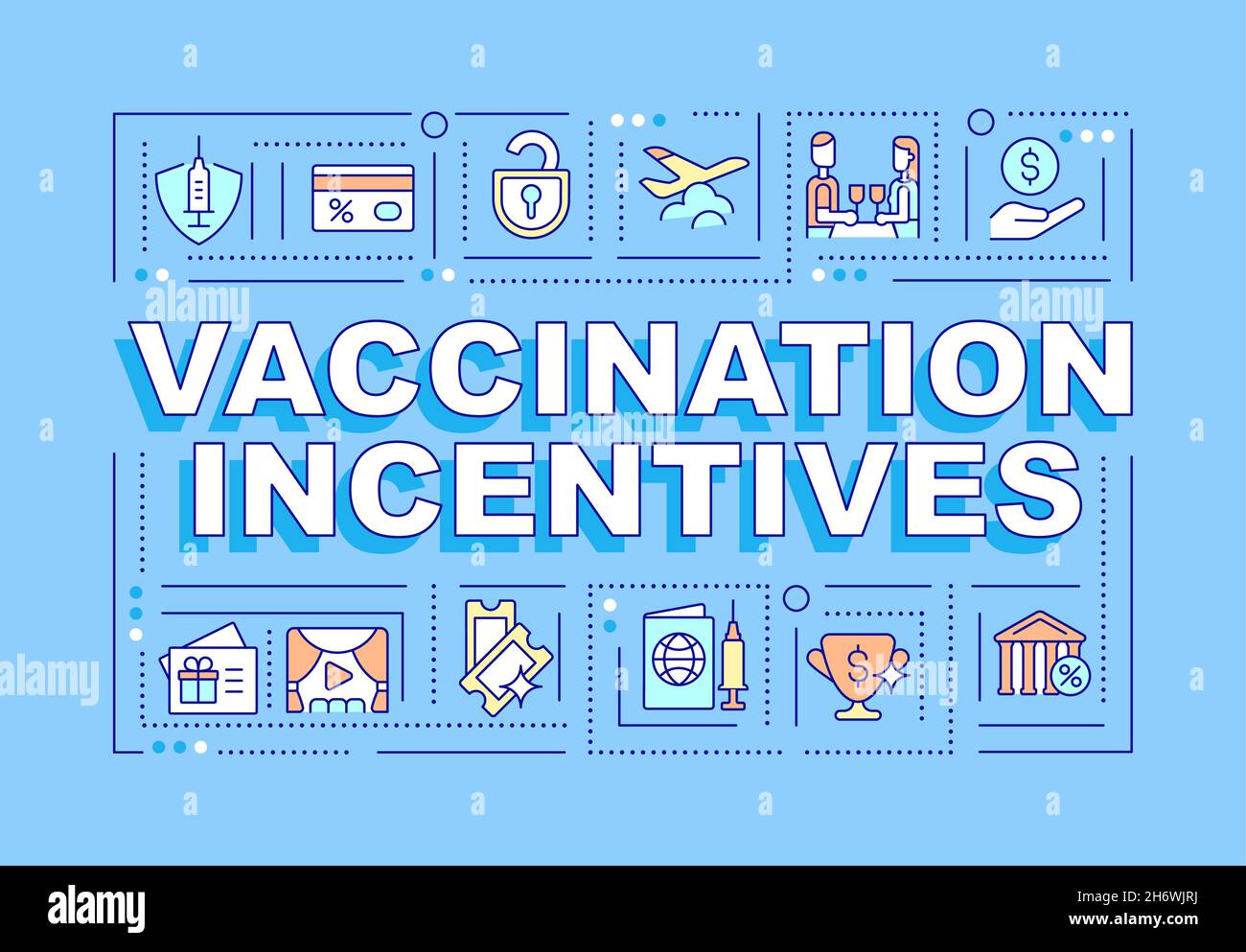 Vaccination incentives word concepts banner Stock Vector Image & Art ...