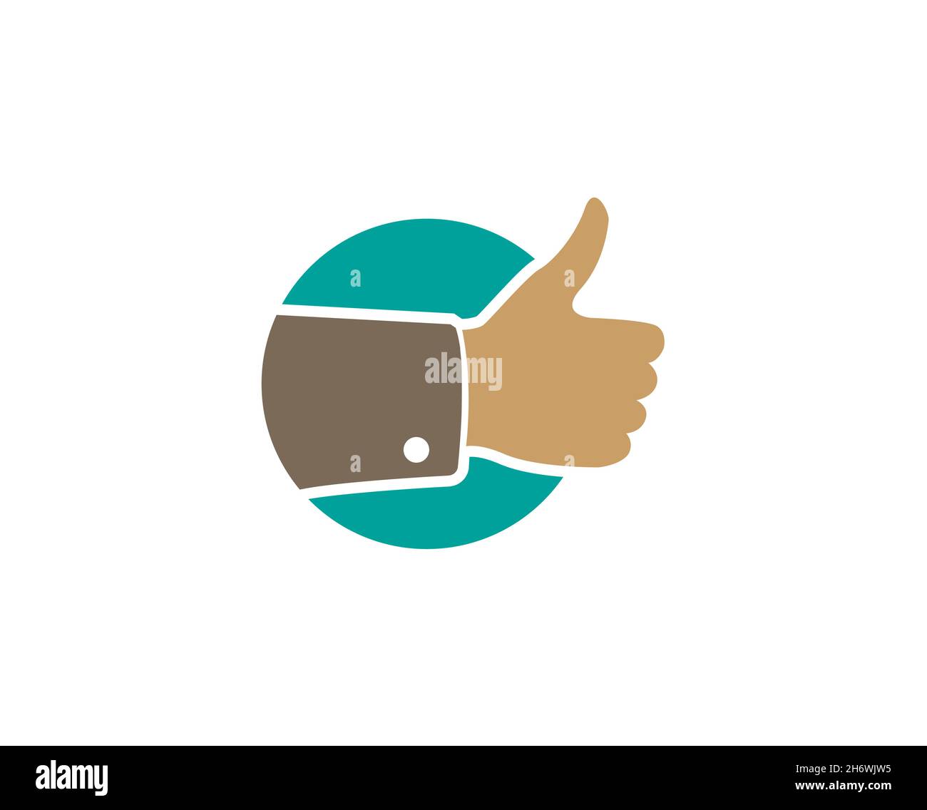 Creative Thumb Circle Logo Design Vector Symbol Illustration Stock ...
