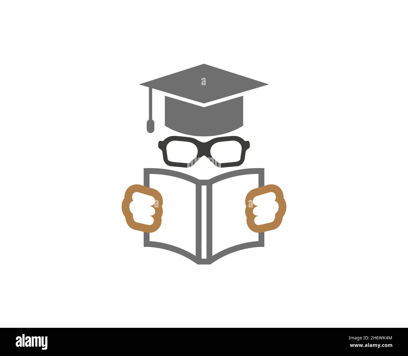 Creative Student Open Book Logo Design Vector Symbol Illustration Stock ...