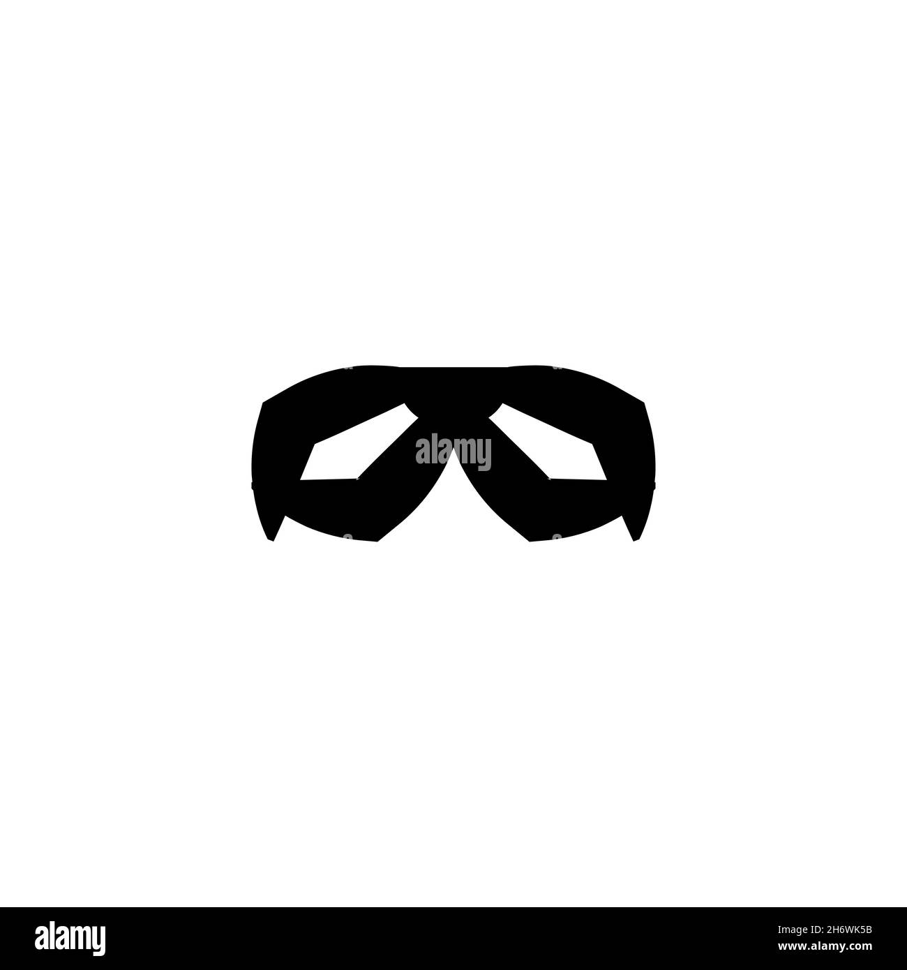 Prom mask flat icon. Simple style masquerade poster background symbol ...