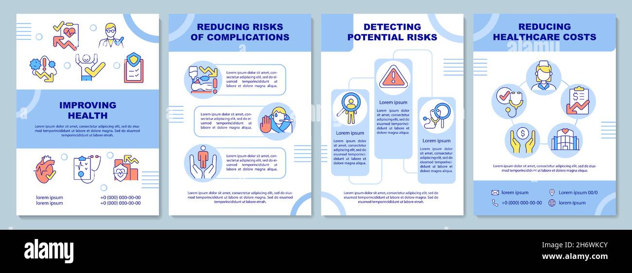Annual check up benefits brochure template Stock Vector Image & Art - Alamy
