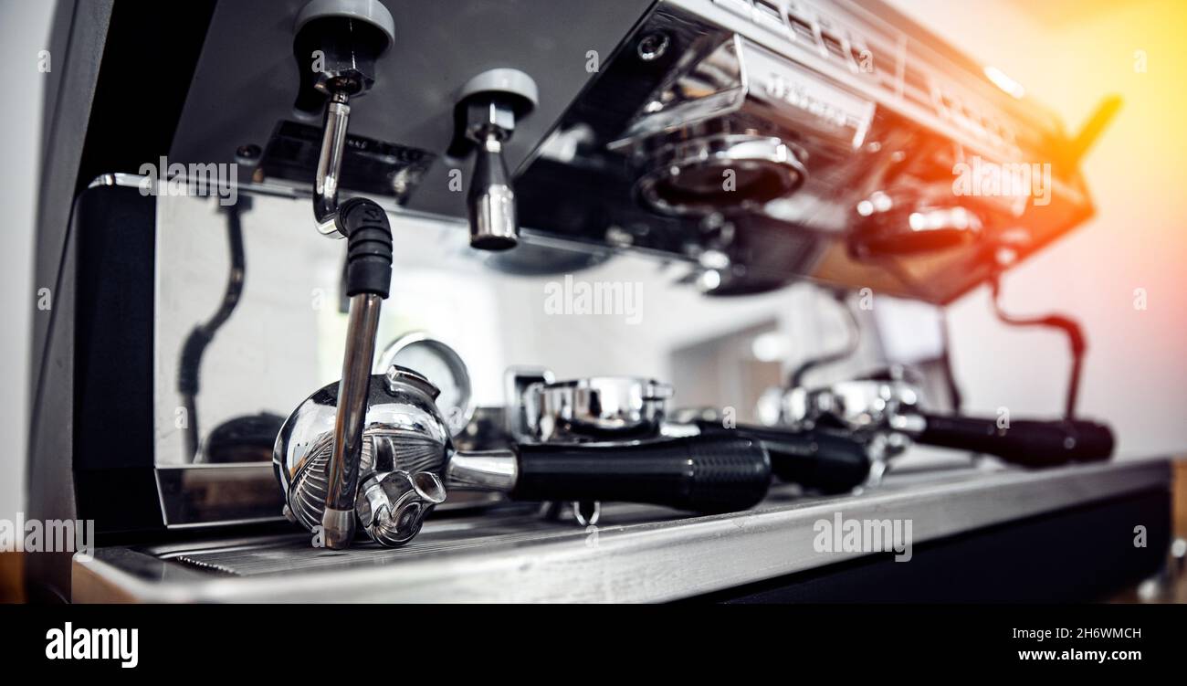 Banner coffee professional espresso machine cleaning with sunlight ...