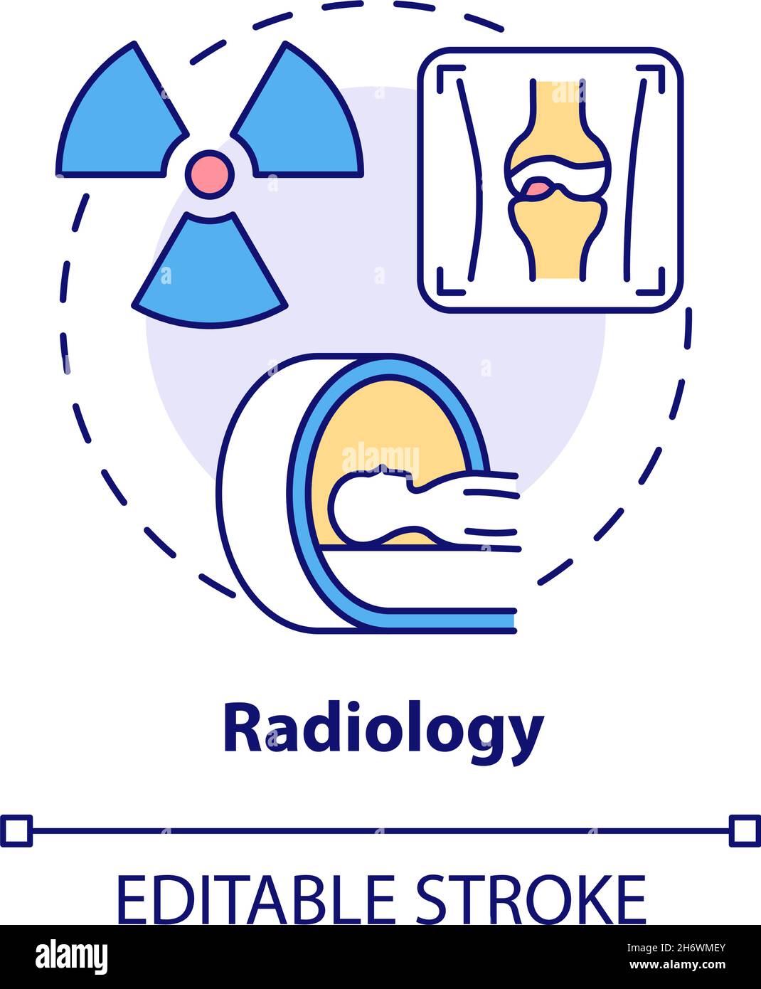 Radiology concept icon Stock Vector Image & Art - Alamy