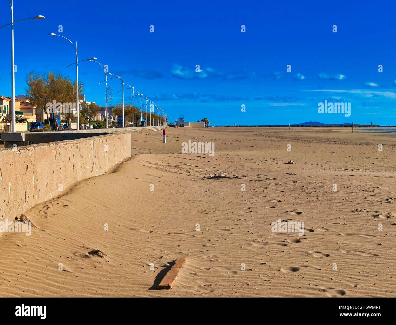 Valeras Plage beach on French Mediterranean Stock Photo - Alamy